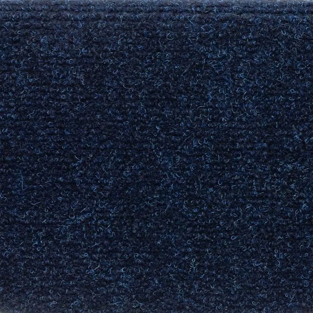 Schodové rohože samolepicí 15 ks 56 x 17 x 3 cm tmavě modré půlkulaté 322356