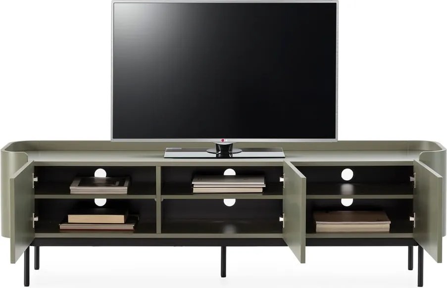Zelený TV stolek 180x55x40 cm Willa – MOME