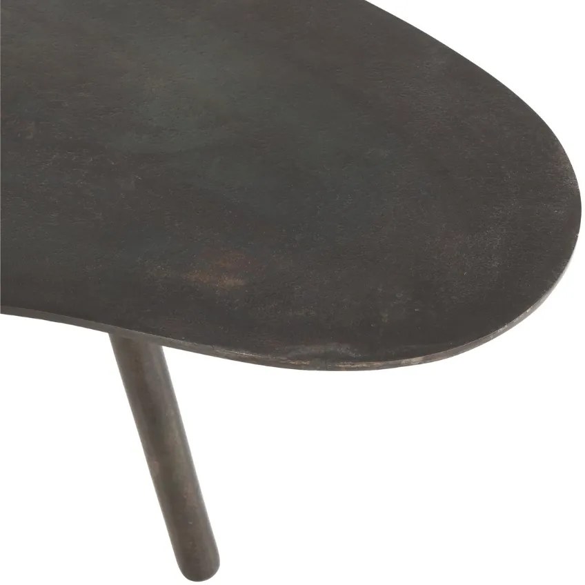 Černý kovový konferenční stolek J-line Ashara 89 x 52,5 cm