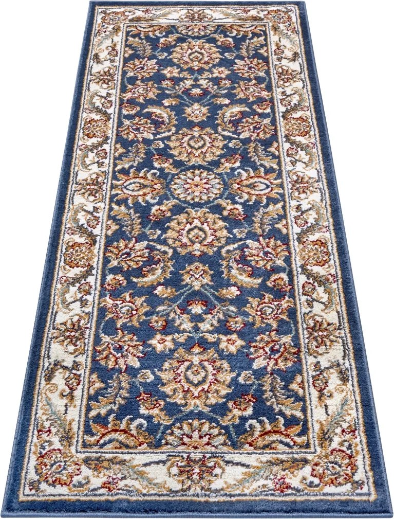 Kusový koberec Luxor 105640 Reni Blue Cream, 80x240, modrá, obývacia izba, Hanse Home