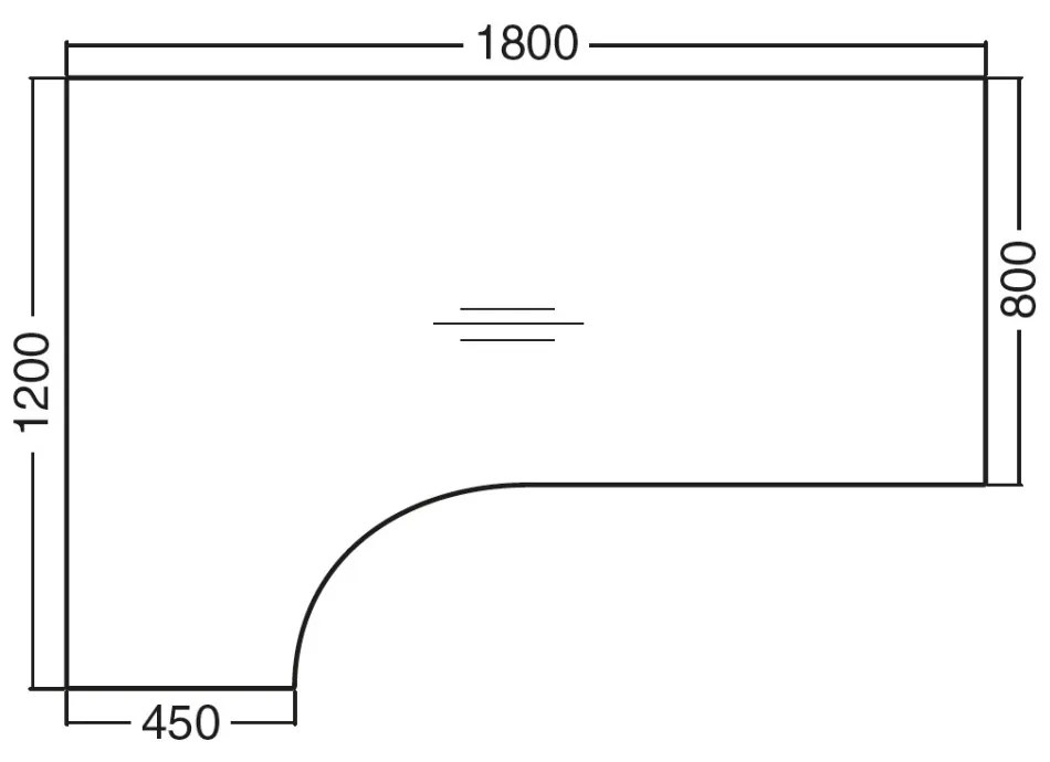 Ergonomický stůl ProOffice A 180 x 120 cm, levý, třešeň