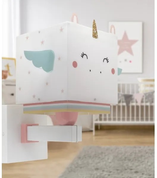 Dalber 64599 - Dětské nástěnné svítidlo LITTLE UNICORN 1xE27/15W/230V