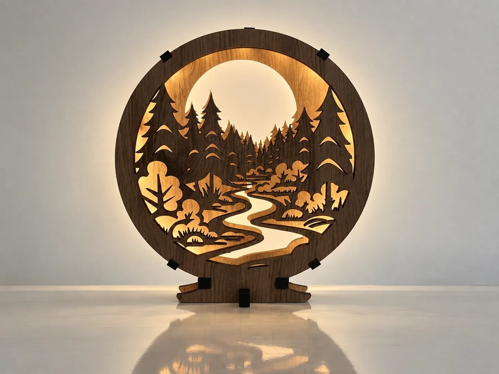 Li-Go "V lese" lampa 20x22 cm provedení povrchu: dub světlý