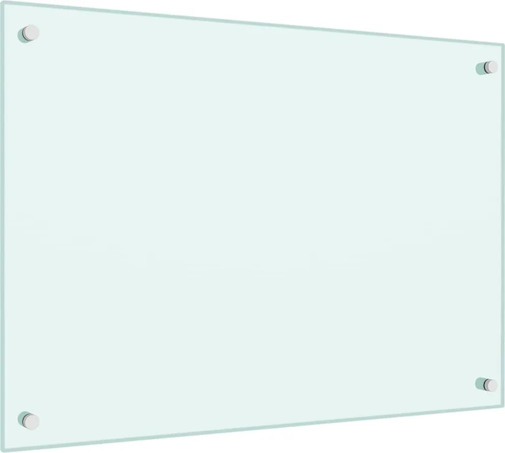 Kuchyňský panel mléčný 70 x 50 cm tvrzené sklo 249452