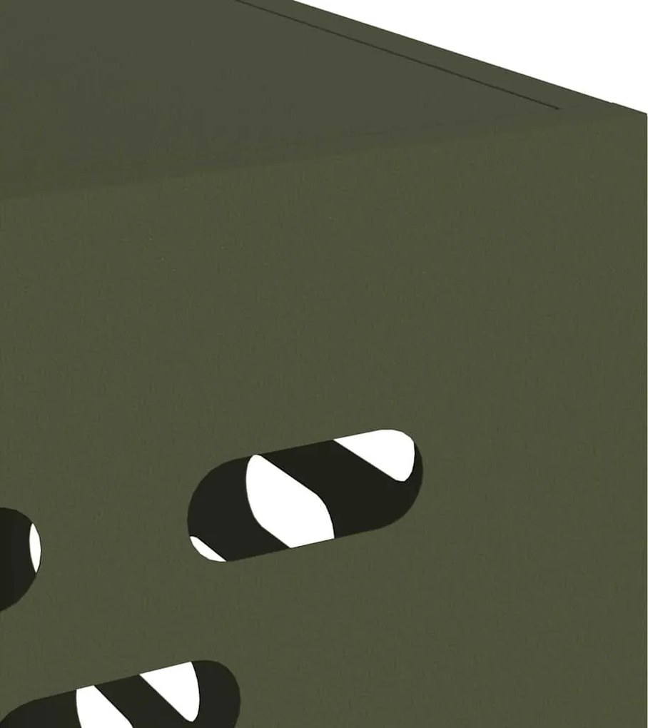 vidaXL Ochrana klimatizace Olivově zelená 110 x 50 x 80 cm [865907]