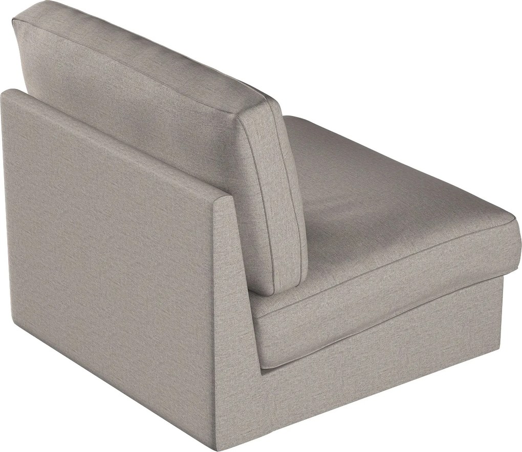 Potah na neskládací křeslo IKEA Kivik barva šedá látka pletený vzor