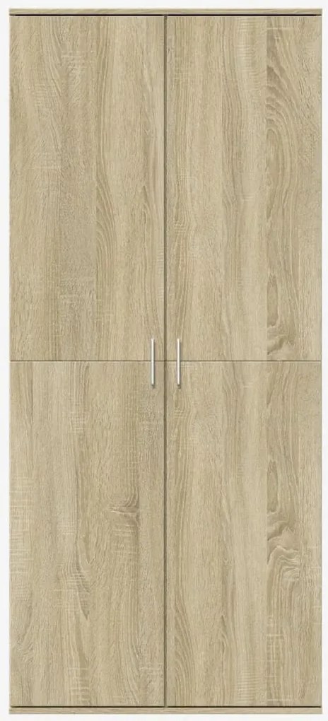 Skříň highboard dub sonoma 80 x 35 x 180 cm kompozitní dřevo 3276653