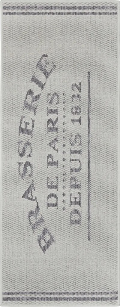 62x150 Běhoun Cucina Brasserie de Paris 105625 Cream Grey