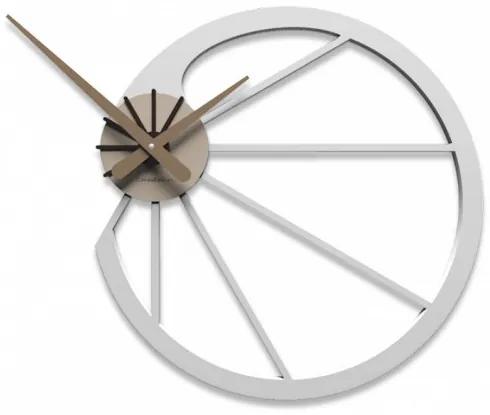 Designové hodiny 10-118 CalleaDesign Snail 45cm (více barevných variant) Barva stříbrná-2 - RAL9006