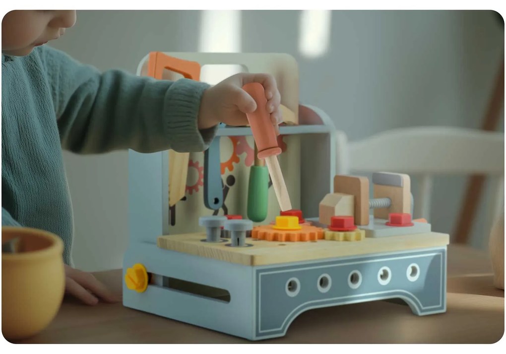 Dřevěná dílna s nářadím RK-877 Ricokids