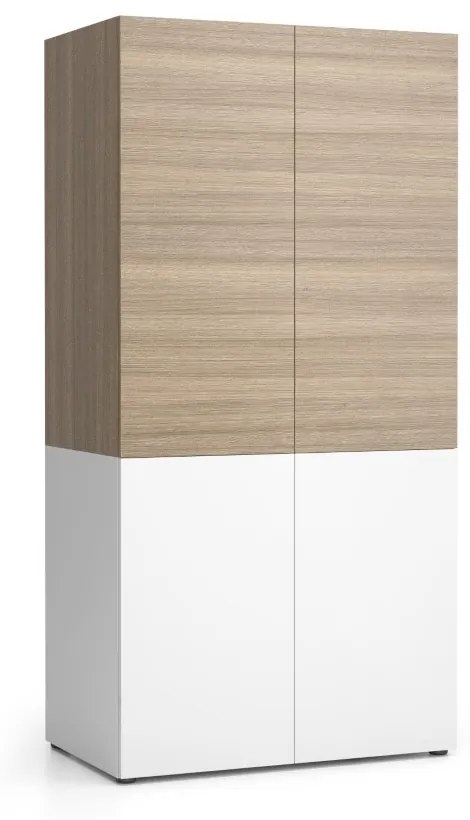 Kuchyňská policová skříň NIKA 1000 x 600 x 2000 mm, dub přírodní