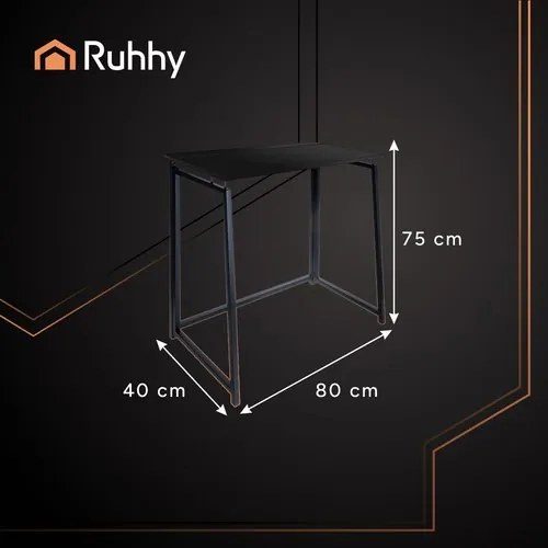 Skládací stolek dřevěný Ruhhy 26117, černý