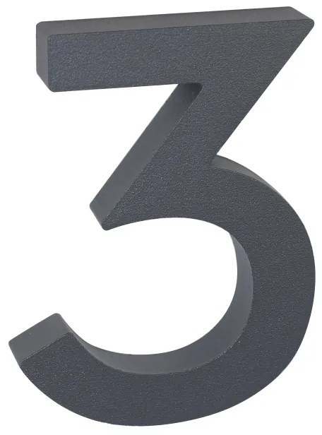 Domovní číslo "3", RN.100LV, strukturované, antracit