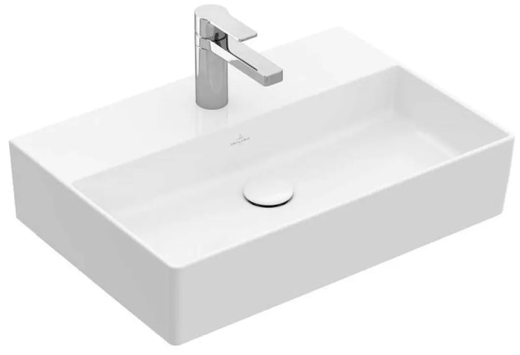 Villeroy & Boch Memento 2.0 - Umyvadlo 60x42 cm, bez přepadu, otvor pro baterii, alpská bílá 4A226L01