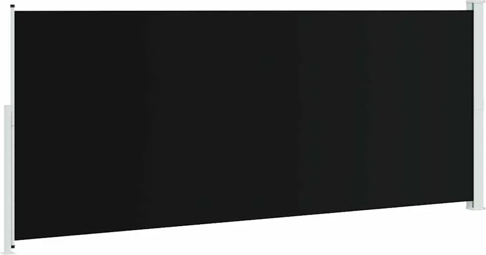 Zatahovací boční markýza 200 x 514 cm černá 313417