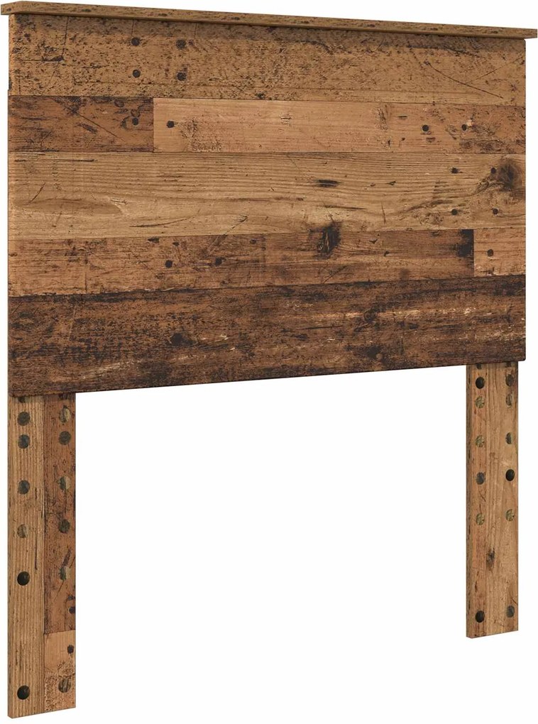 Rám postele s čelo Staré dřevo 90 x 190 cm Masivní borové dřevo 3409406