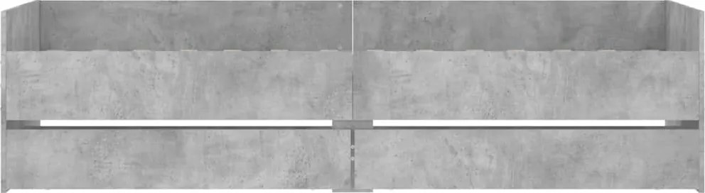 Rám postele se zásuvkami betonově šedý 90 x 200 cm 3207346