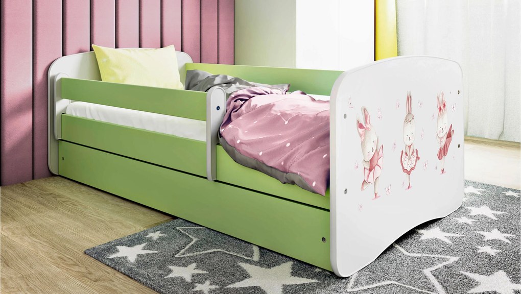 XXXLutz POSTEL PRO DĚTI A MLÁDEŽ 80/160 cm, zelená, bílá MID.YOU - Dětské pokoje sestavy - 00214200022W