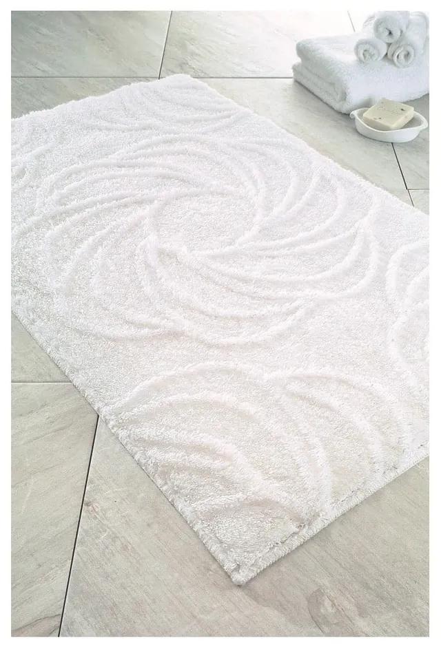 Bílá koupelnová předložka Confetti Bathmats Afrodis, 60 x 100 cm