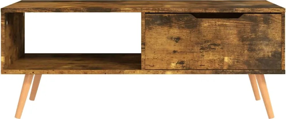 Konferenční stolek kouřový dub 100x49,5x43 cm kompozitní dřevo 326794