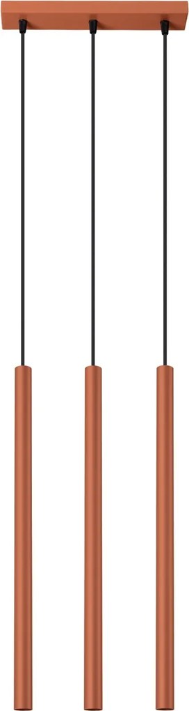 Sollux Lighting Závěsné svítidlo PASTELO 3 červené okrové