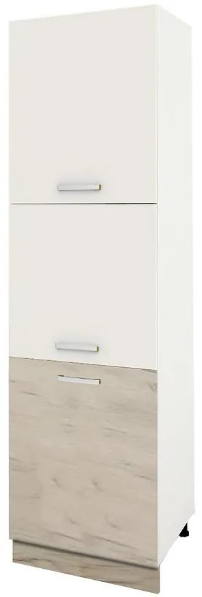 Kuchyňská skříňka Charlotte 60 Lower Base Cabinet B white/oak white craft