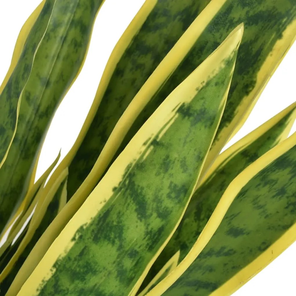 vidaXL Umělá rostlina sansevieria s květináčem 90 cm zelená