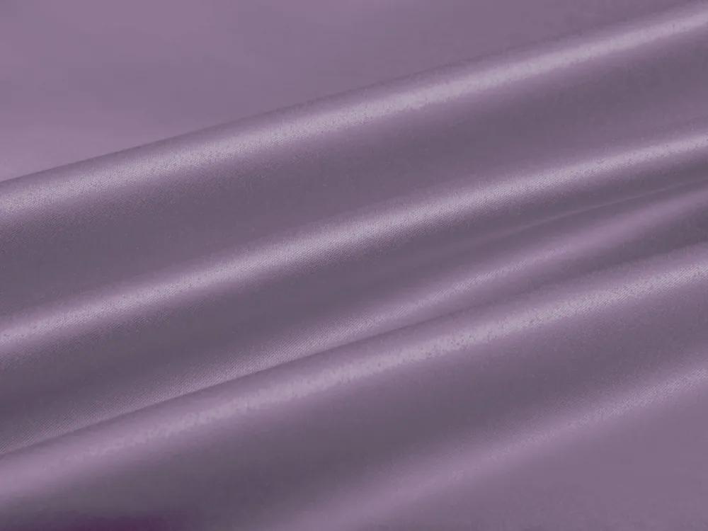 Biante Saténový kulatý ubrus polyesterový Satén LUX-L043 Fialová lila Ø 120 cm