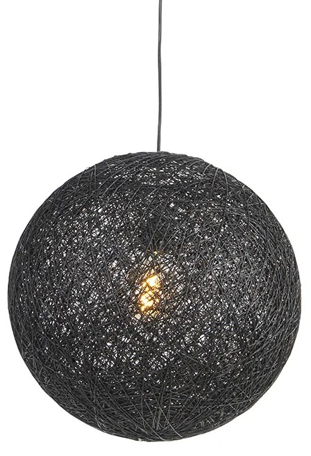 Závěsné svítidlo černé 45 cm - Corda