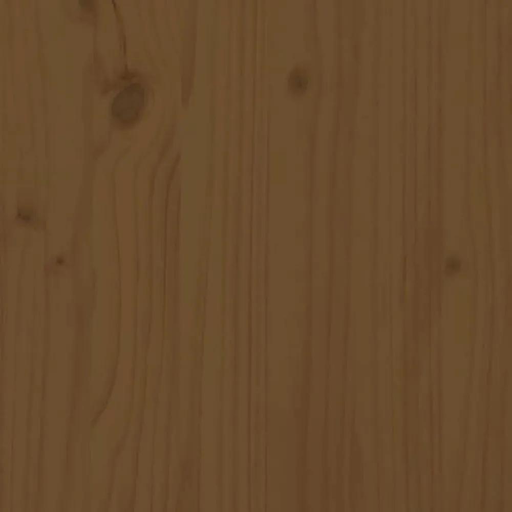 Petromila Knihovna / dělicí stěna medově hnědá 80x25x101 cm masivní dřevo
