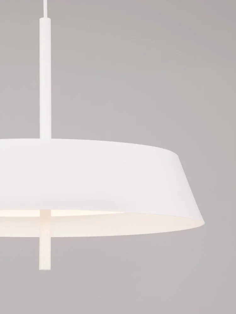 Bílé hliníkové LED stmívatelné závěsné svítidlo ø 45 cm Velio – Nova Luce
