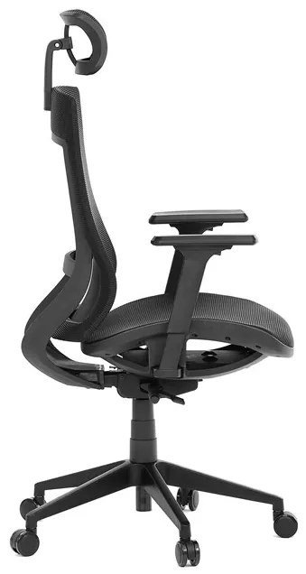 Ergonomická kancelářská židle MERADI - černá síťovina Barva: černá