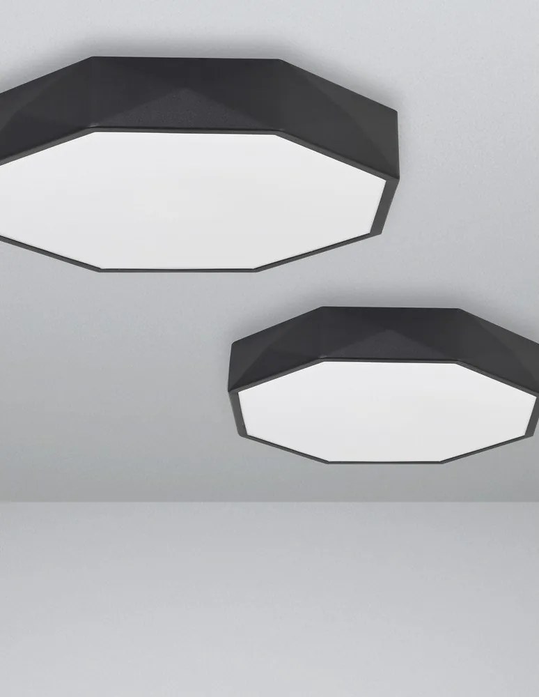 Matně černé hliníkové LED stropní svítidlo Eben – Nova Luce