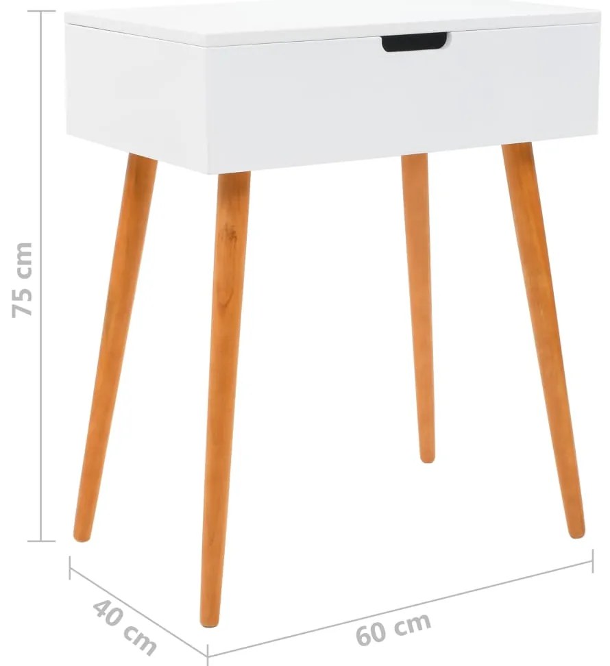 vidaXL Marketos Toaletní stolek se zrcadlem MDF 60 x 40 x 75 cm