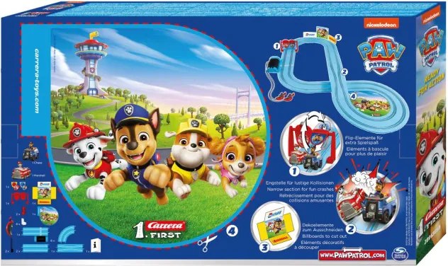 Závodní dráha Carrera First 20063060 Paw Patrol - Track Patrol 2,9m