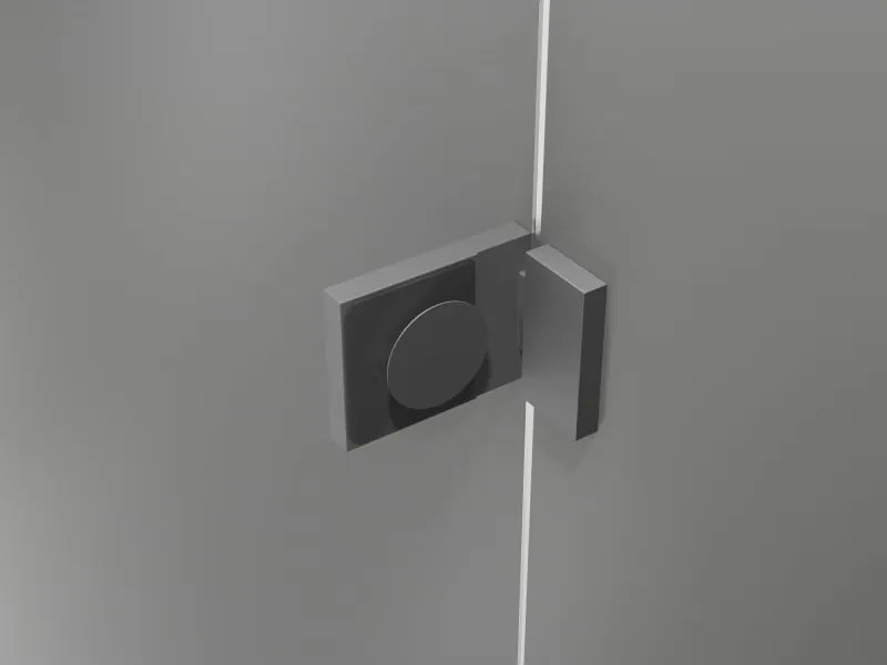 Mexen Lunar-B sprchové dveře otevíratelné levé 140 cm, transparentní, gun metal - 832S-140-050-95-00-L