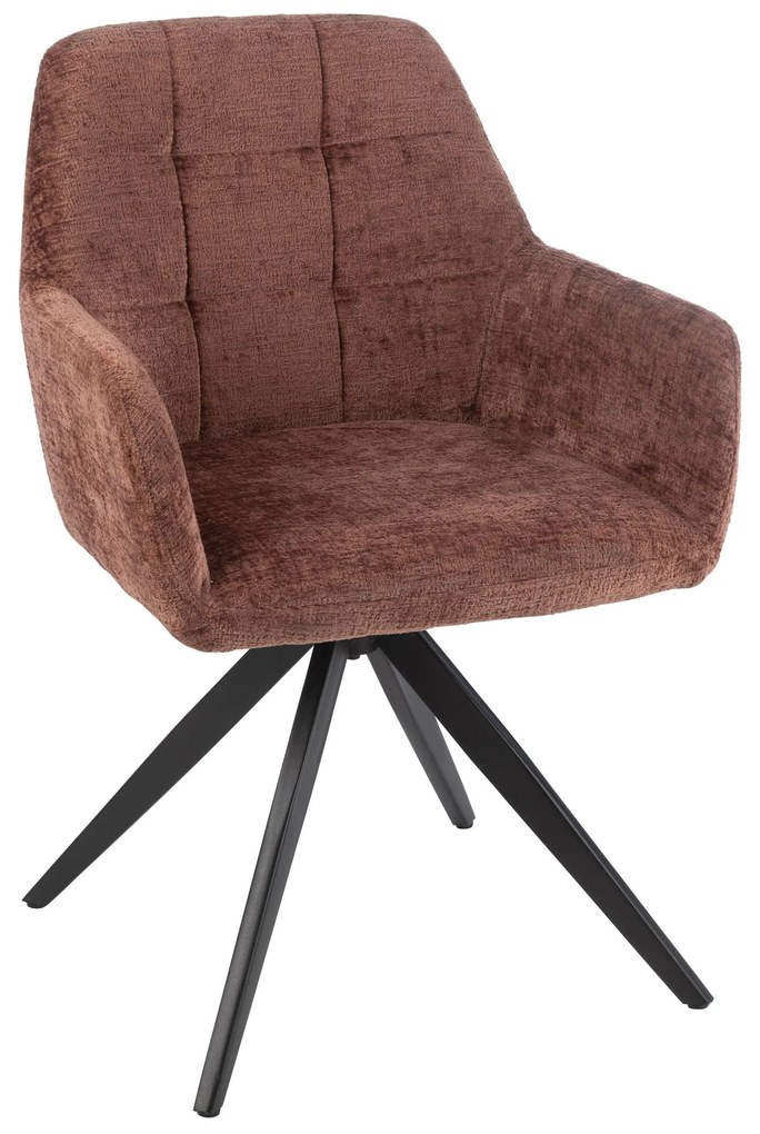 Hnědá jídelní židle Louna - 56*58*85 cm