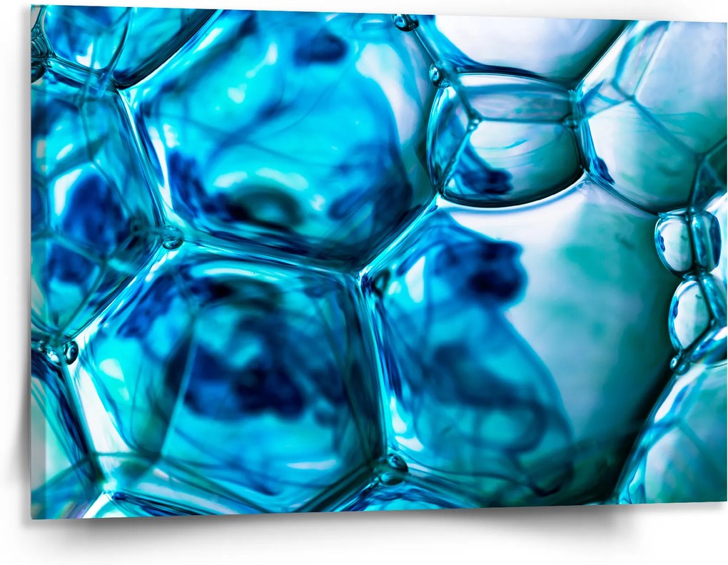 Obraz SABLO - Modré bubliny 50x50 cm