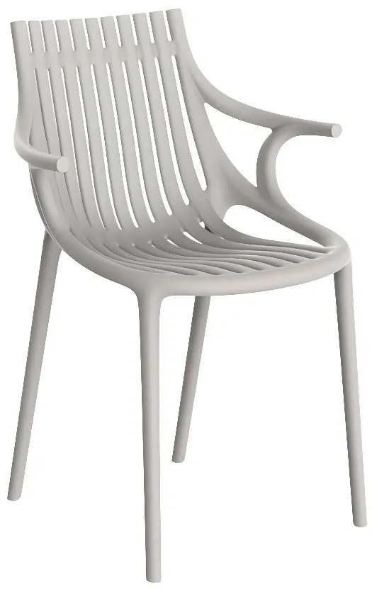 OnaDnes -20% VONDOM Béžová plastová zahradní židle IBIZA s područkami