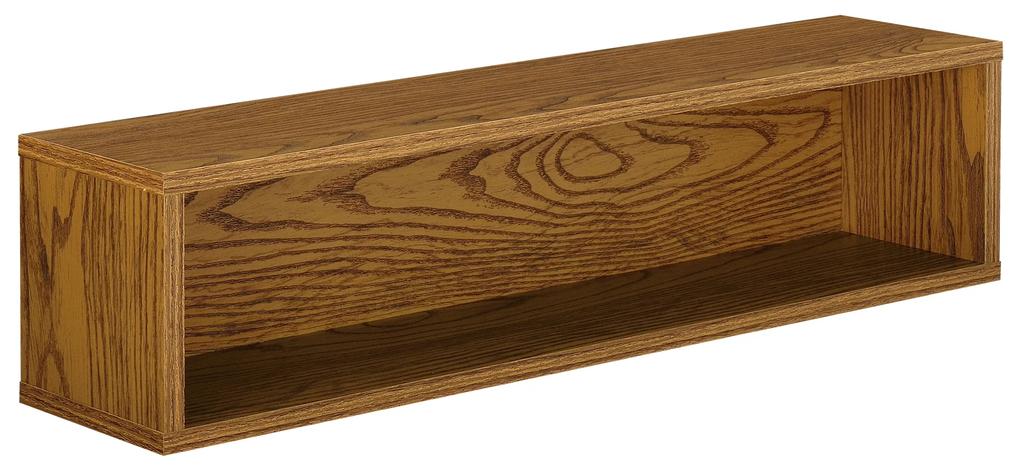 [en.casa]® Variabilní designový systém - skříňky / poličky - 60x15x15 cm - imitace ořechového dřeva
