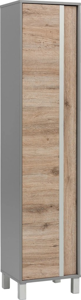 XXXLutz VYSOKÁ SKŘÍŇ, šedá, 40,5/179,5/33,5 cm Stylife - Koupelnové skříňky vysoké - 000865005601