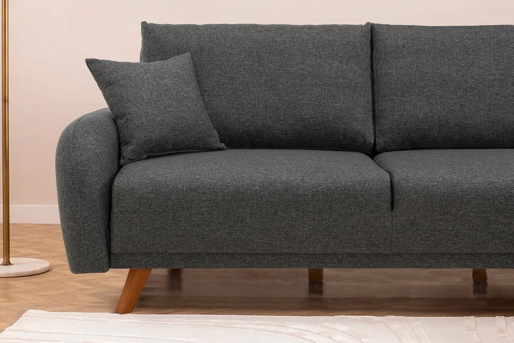 Hanah Home Rohová pohovka HERA antracitová 297 cm