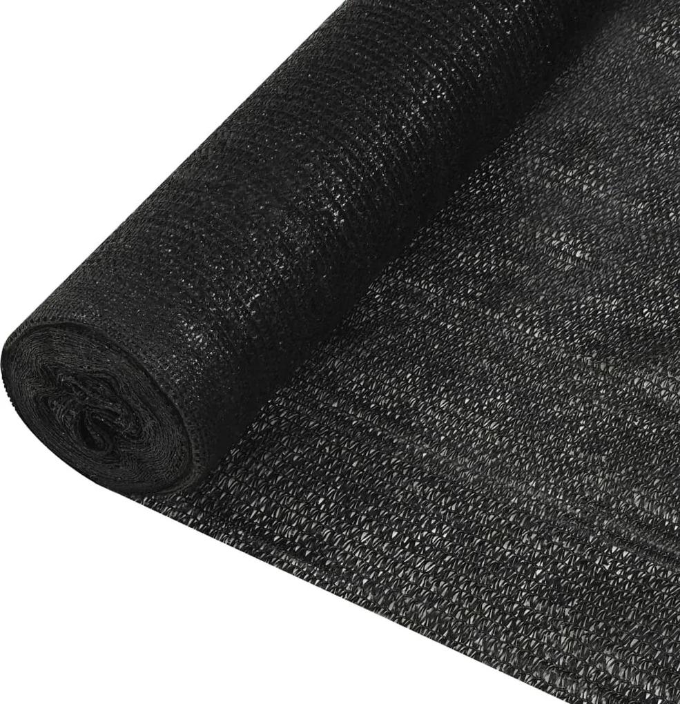 vidaXL Stínící tkanina 1,2 x 10 m HDPE 150 g/m² [149446] Barva: Černá