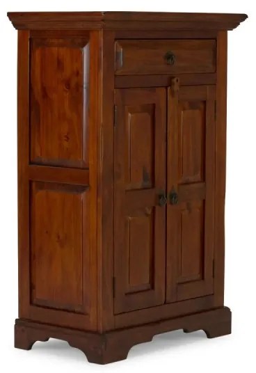 furniture-nabytek.cz - Masivní předsíňová stěna Catello z borovice, lakovaná, hnědá