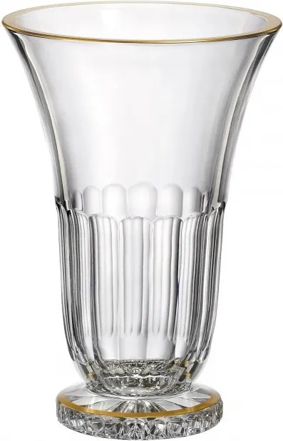 KŘIŠŤÁLOVÁ VÁZA BOHEMIA ANITA GOLD 255 MM