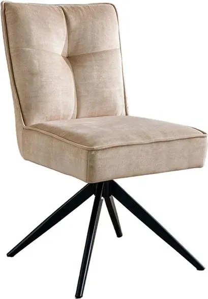 Designová otočná židle Narayan béžový samet