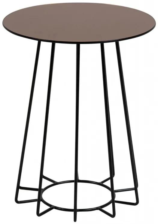Odkládací stolek Kasi II bronze / black