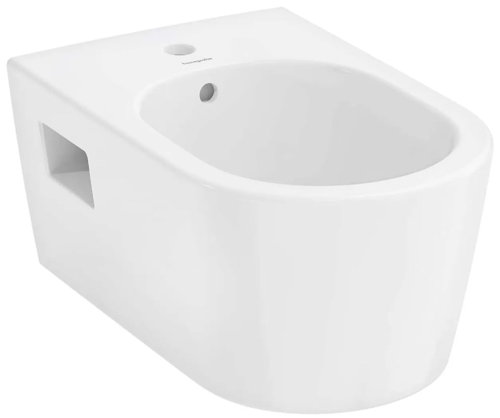 Hansgrohe EluPura Original S - Závěsný bidet, otvor pro baterii, bílá 60281450