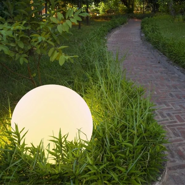 LED RGBW Solární lampa BALL LED/3,7V 1500 mAh pr. 40 cm IP65 + dálkové ovládání