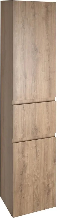 Aqualine Aqualine, ALTAIR vysoká skříňka s košem 40x184x31cm, dub emporio, AI485L